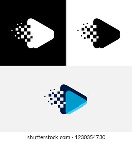 Digital Play Video Icon Logo Stock Vector (Royalty Free) 1230354730 ...