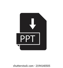 Digital Presentation Document Ppt File Type Stock Vector (Royalty Free ...