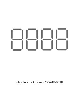 Digital Price Tag Digits Numbers Vector Stock Vector (Royalty Free ...