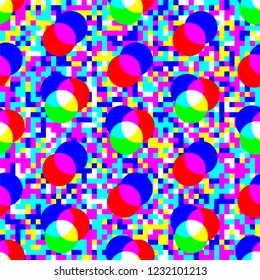 Digital Rgb Colors Pattern Transparent Rgb Stock Vector (Royalty Free ...