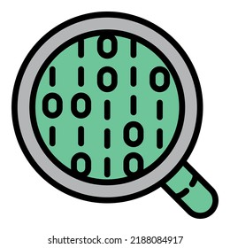 Digital Search Icon Outline Vector Computer Stock Vector (Royalty Free ...