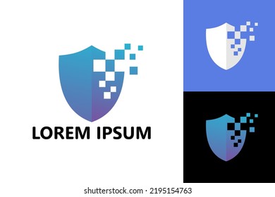 Digital Shield Logo Template Design Vector Stock Vector (Royalty Free ...