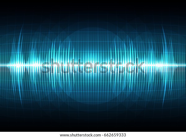 Digital Sound Wave Music Equalizer Technology Stock Vector (Royalty ...