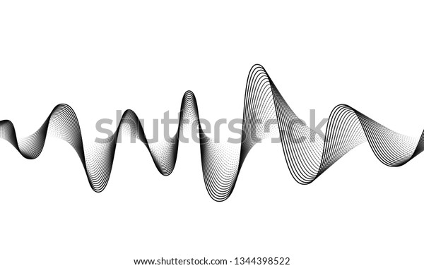Digital Sound Wave Vector Banner Background Stock Vector (Royalty Free ...