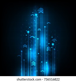 Digital Speed Communication Technology Stock Vector (Royalty Free ...