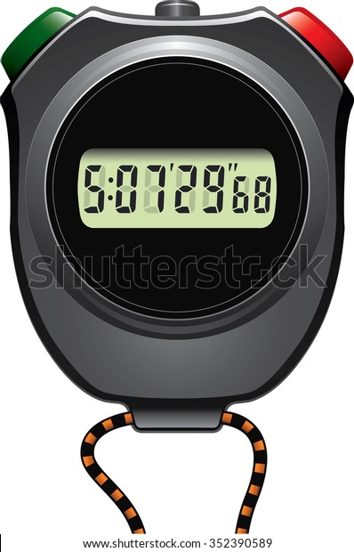Digital Stopwatch Numbers Can Be Easily Stock Vector (Royalty Free ...
