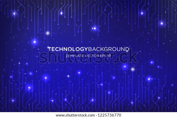 Digital Technology Background Template Background Modern Stock Vector ...