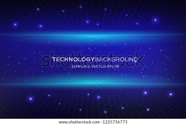 Digital Technology Background Template Background Modern Stock Vector ...