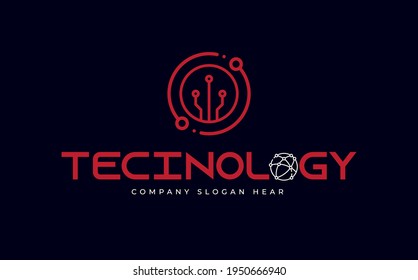 Digital Technology Company Creative Logo Template Stock Vector (Royalty ...
