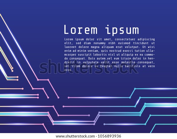 Digital Technology Cover Poster Presentation Background Stock Vector ...