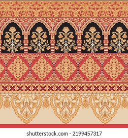 Digital Textile Design Patren Stock Vector (Royalty Free) 2199457317 ...