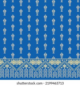 Digital Textile Design Patren Stock Vector (Royalty Free) 2199463713 ...