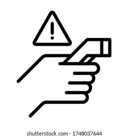 Warning Sign Hot Water Shower Stock Vector (Royalty Free) 1566036517