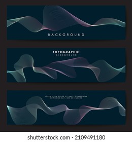 Digital Topography Cover Page Background Stock Vector (Royalty Free ...