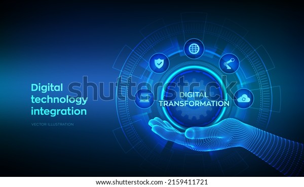 Digital Transformation Concept Digitization Business Processes ... Digital Transformation Concept Digitization Business Processes ...