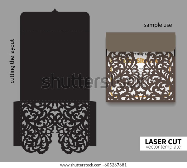Digital Vector File Laser Cutting Swirly Stock Vector (Royalty Free ...