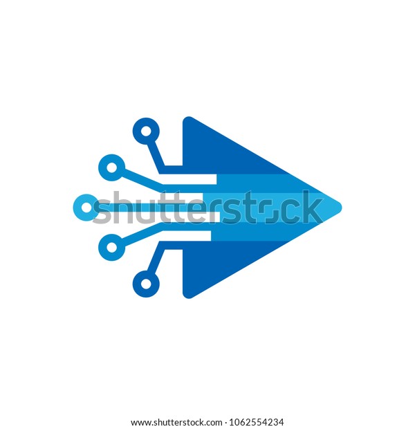 Digital Video Logo Icon Design Stock Vector (Royalty Free) 1062554234 ...