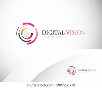 Digital Vision Logo Creative Design Circle Stock Vector (Royalty Free ...
