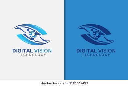 Digital Vision Logo Design Abstract Modern Stock Vector (Royalty Free ...