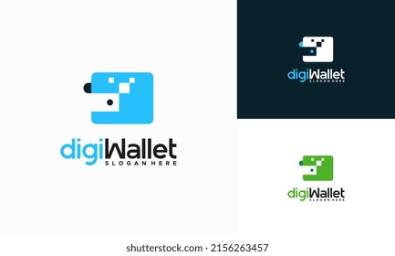 Digital Wallet Logo Designs Concept Vector Stock Vector (Royalty Free ...