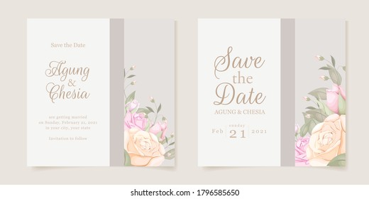 Digital Wedding Invitation Concept Design Stock Vector (Royalty Free ...