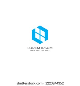 Digital Window Logo Hexagon Letter S Stock Vector (Royalty Free ...