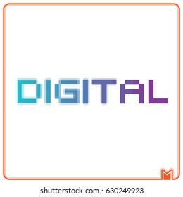 Digital Word Logo Stock Vector (Royalty Free) 630249923 | Shutterstock