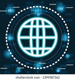 Digital World Background Business Stock Vector (Royalty Free ...