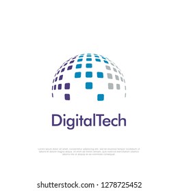 Digitalglobal Logo Design Template Creative Sign Stock Vector (Royalty ...