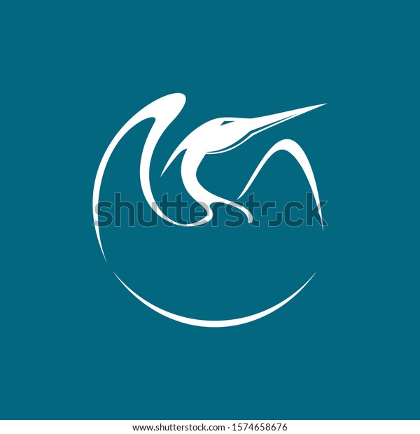 Digitally Illustration Bird Circle Stock Vector (Royalty Free ...