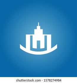 Digitally Illustration Monogram Castle Stock Vector (Royalty Free ...