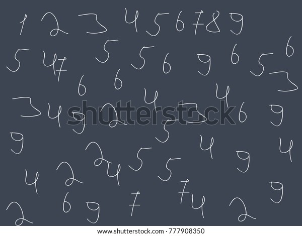 Digits Vector Clipart Stock Vector (Royalty Free) 777908350 | Shutterstock