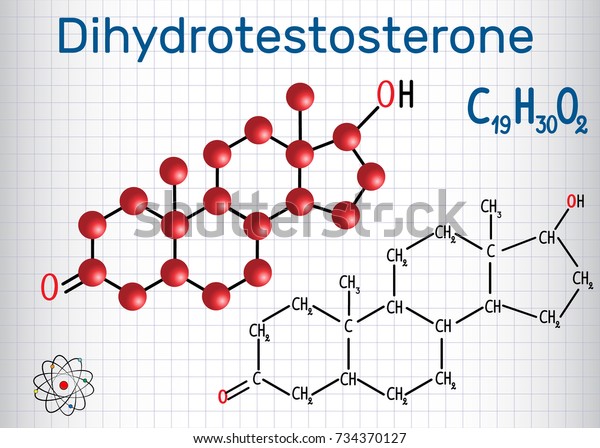 Dihydrotestosterone DHT (androstanolone, endogenous androgen sex ...