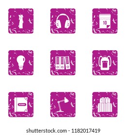 Dim Light Icons Set Grunge Set Stock Vector (Royalty Free) 1182017419 ...