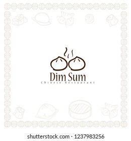 Dim Sum Chinese Restaurant Food Logo Stock Vector (Royalty Free ...