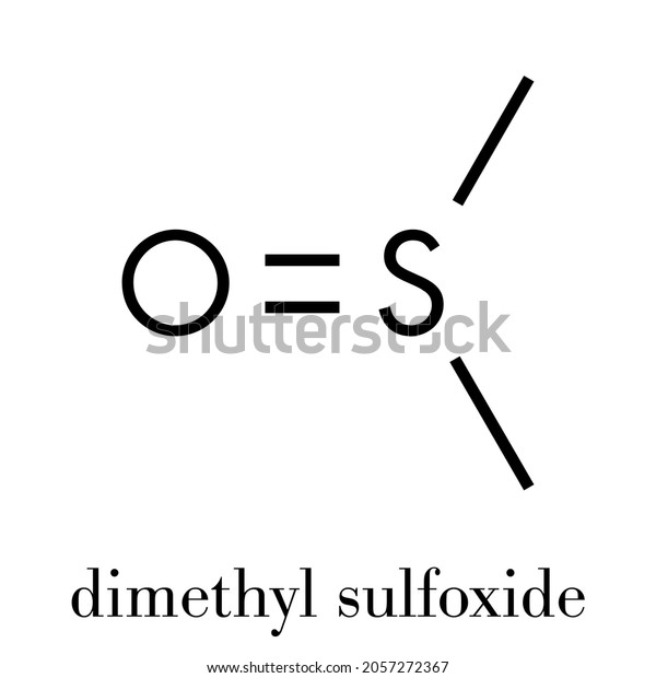 Dimethyl Sulfoxide Dmso Solvent Molecule Skeletal Stock Vector (Royalty ...