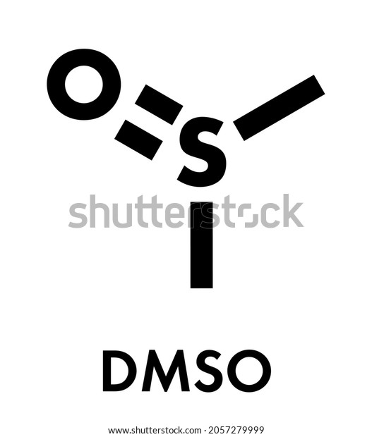 Dimethyl Sulfoxide Dmso Solvent Molecule Skeletal Stock Vector (Royalty ...