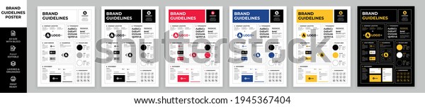 Din A3 Brand Guidelines Poster Layout Stock Vector (Royalty Free ...