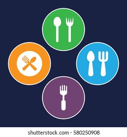 Diner Vector Icons Set 4 Diner Stock Vector (Royalty Free) 580250908 ...