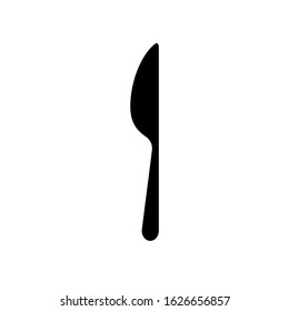 Dining Knife Icon White Background Stock Vector (Royalty Free ...