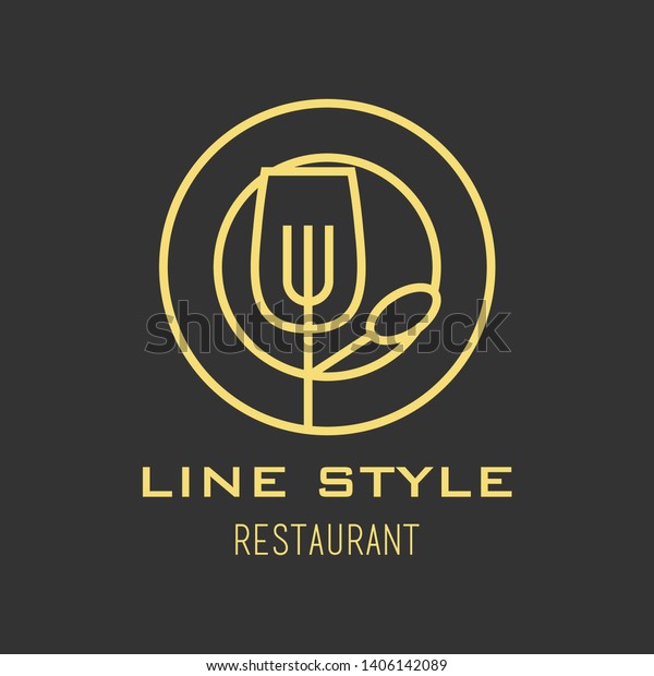 Dining Restaurant Logo Design Inspiration Stock Vector (Royalty Free ...