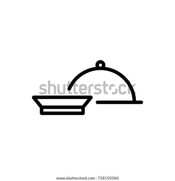 Dinner Outline Icon Illustration Isolated Vector Stock Vector (Royalty ...
