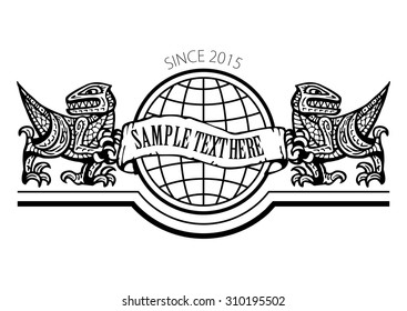 Dino Shield Logo Template Stock Vector (Royalty Free) 310195502 ...