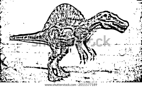 Dinosaur Abstract Art Very Cool Unique Stock Vector (Royalty Free ...