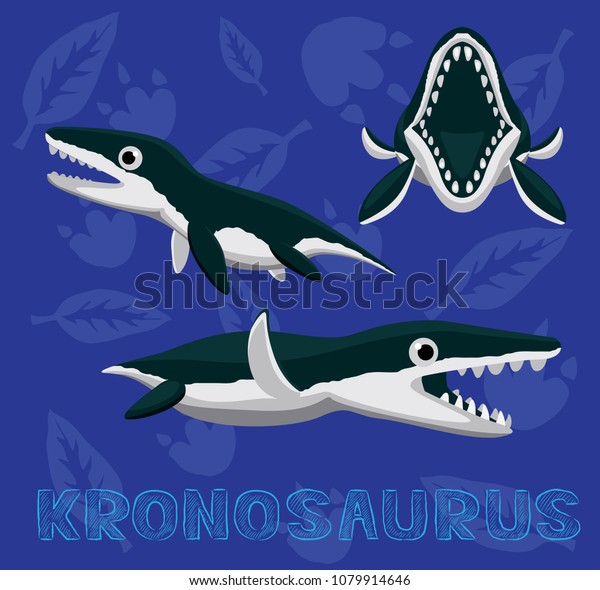 Dinosaur Kronosaurus Cartoon Vector Illustration Stock Vector (Royalty ...