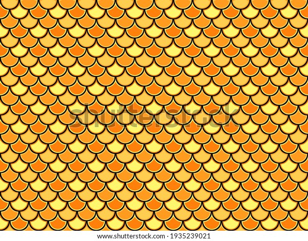 Dinosaur Squama Cartoon Vector Endless Ornament Stock Vector (Royalty ...