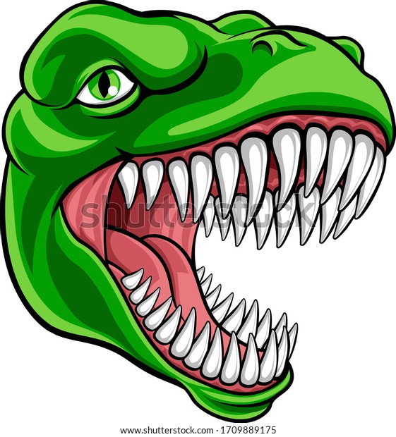 Dinosaur T Rex Raptor Cartoon Animal Stock Vector (Royalty Free ...