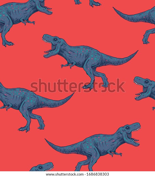 T rex seamless 2,641 รายการ ภาพ ภาพสต็อกและเวกเตอร์ | Shutterstock