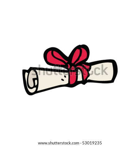Diploma Cartoon Stock Vector (Royalty Free) 53019235 - Shutterstock