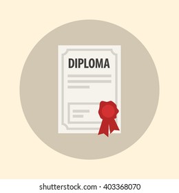 Diploma Red Seal Icon Vector Light Stock Vector (Royalty Free ...